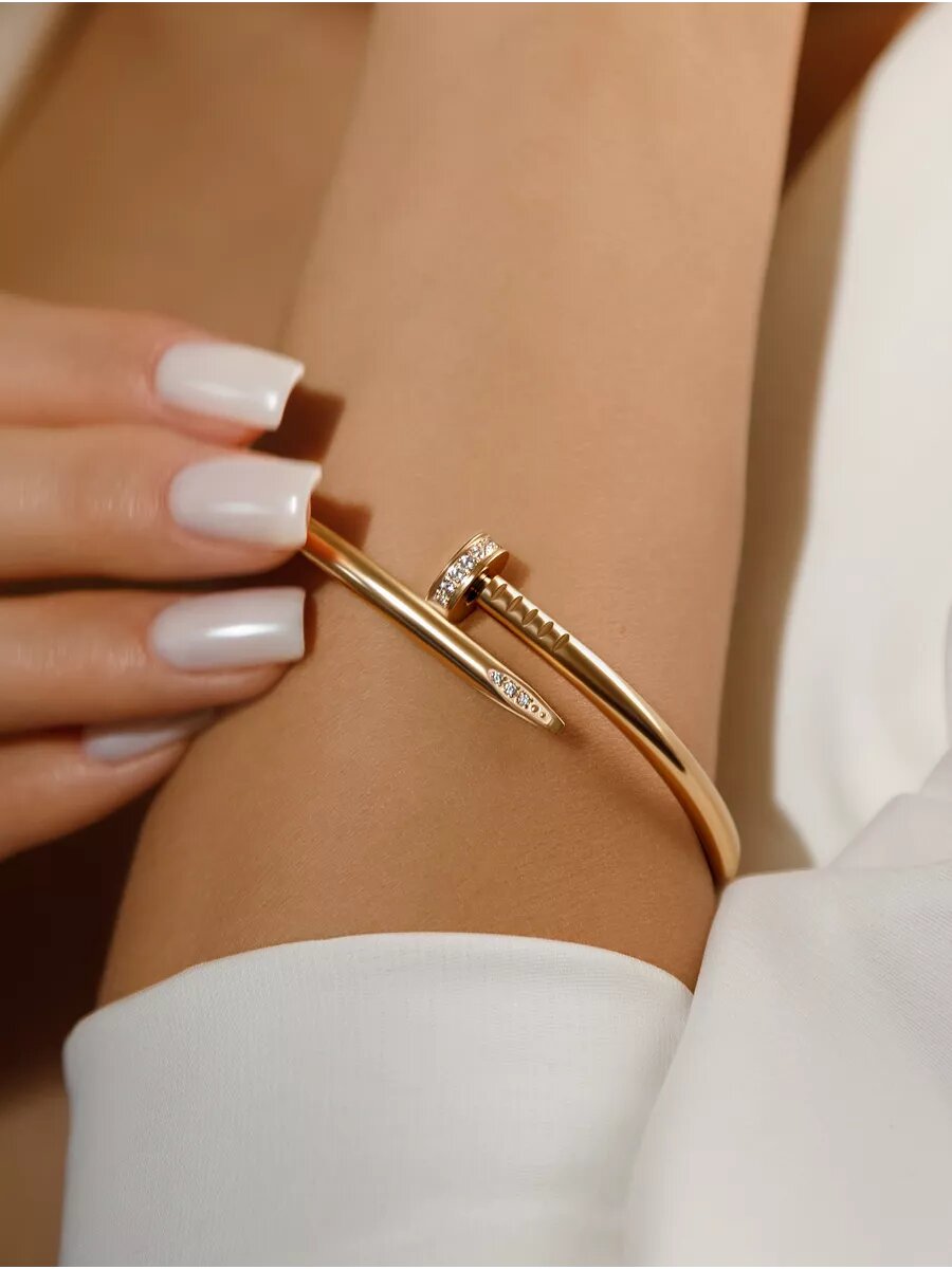 Браслет, фианит, циркон синтетический, кристалл, стразы