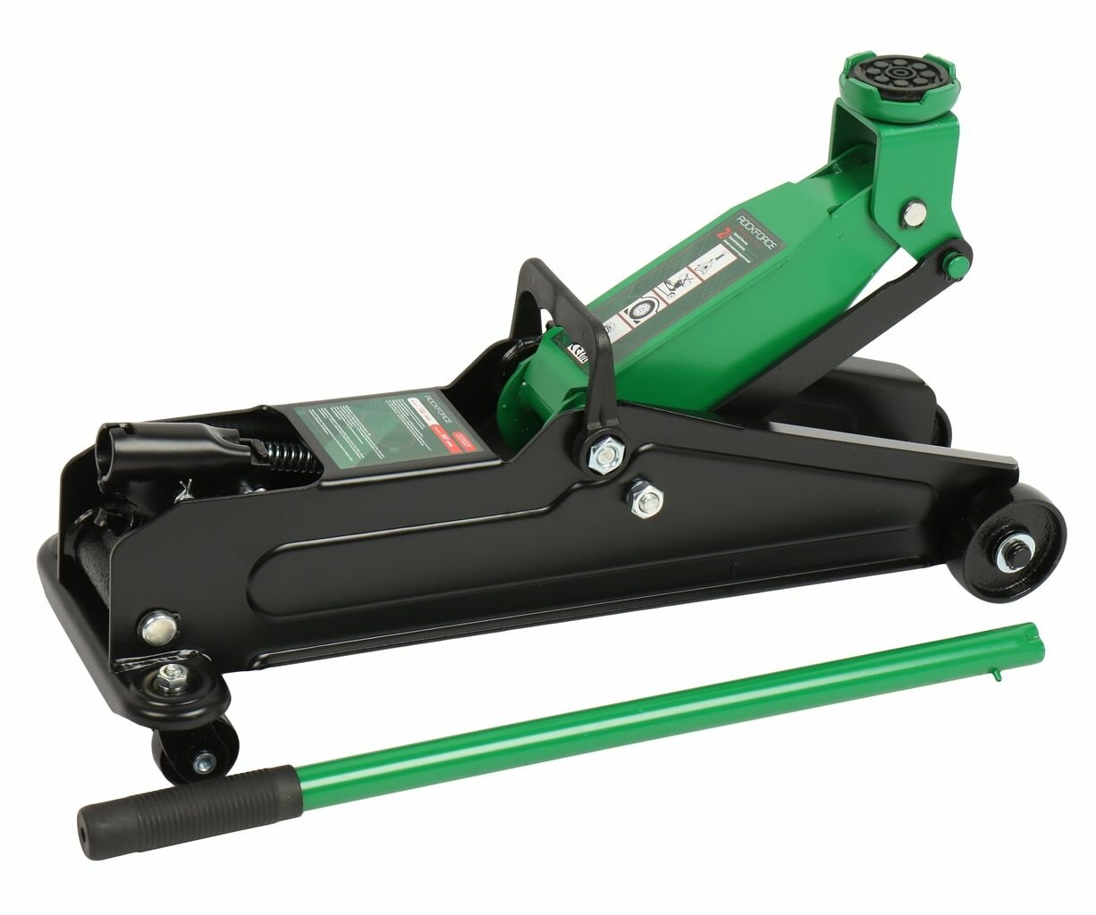 Домкрат автомобильный подкатной 2т 133-387мм, арт RFDT2502F ROCKFORCE