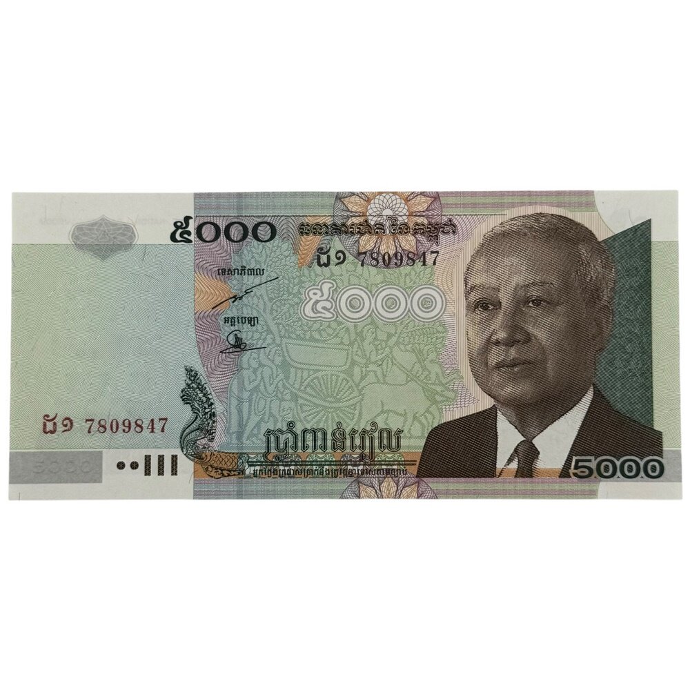 Камбоджа 5000 риелей 2007 г. (Серия d 1)