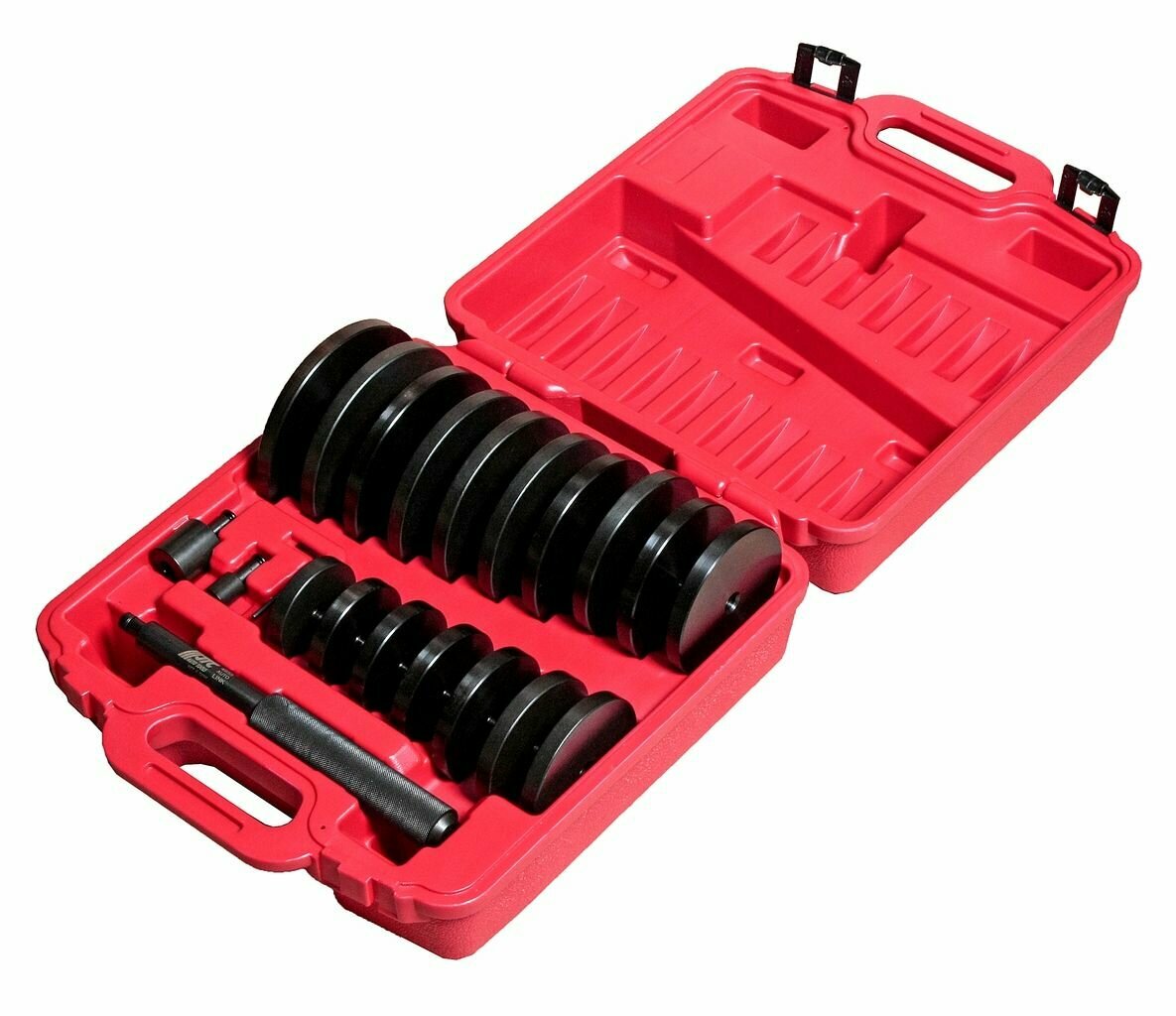 Набор оправок для выпрессовки подшипников, втулок, сальников 70-150мм 21 предмет, 21 шт арт JTC4855 JTC