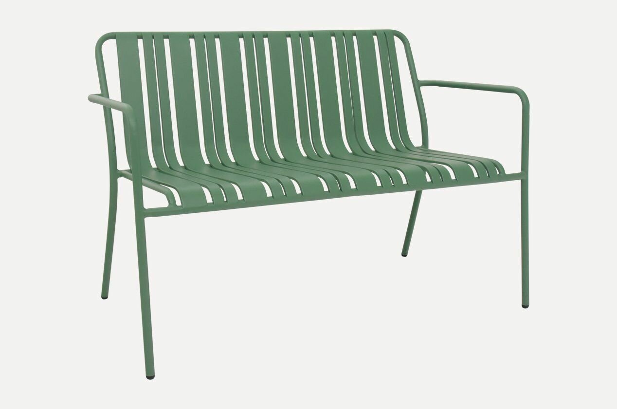 Диван садовый Элден Green, Divan.ru, 122х63х83 см, металл, зеленый