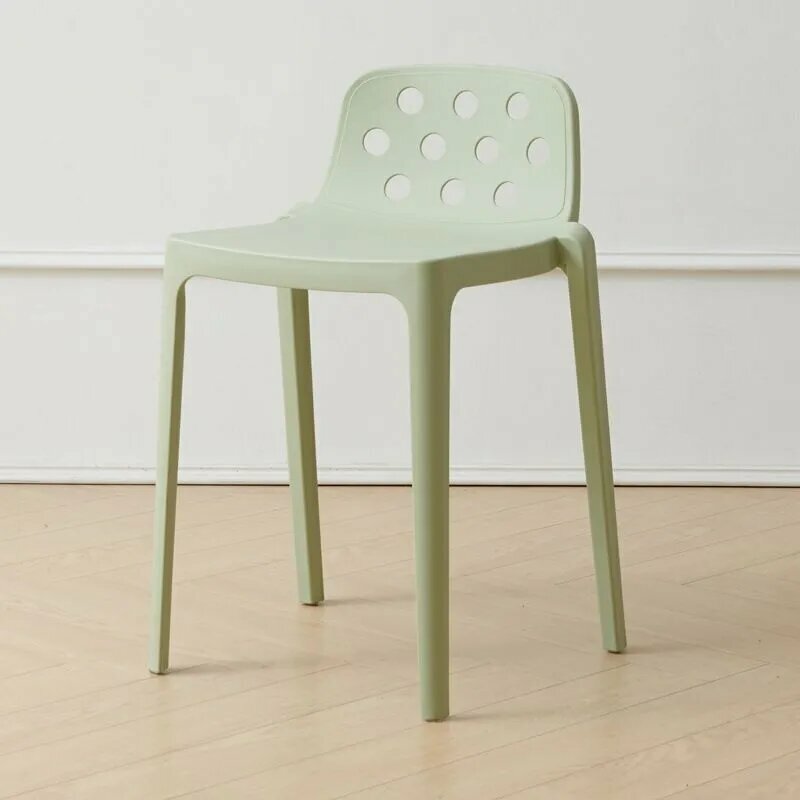Стул, полипропилен, светло-зелёный, эргономичная спинка, 45х35х63 см