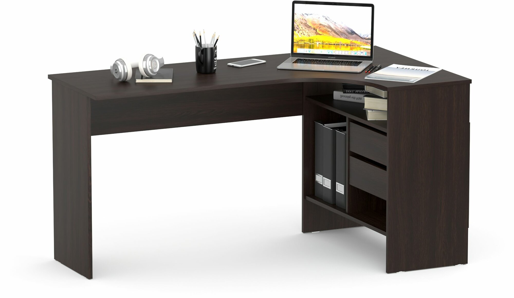 Стол для компьютера Сокол СПм-25 П столешница ЛДСП венге