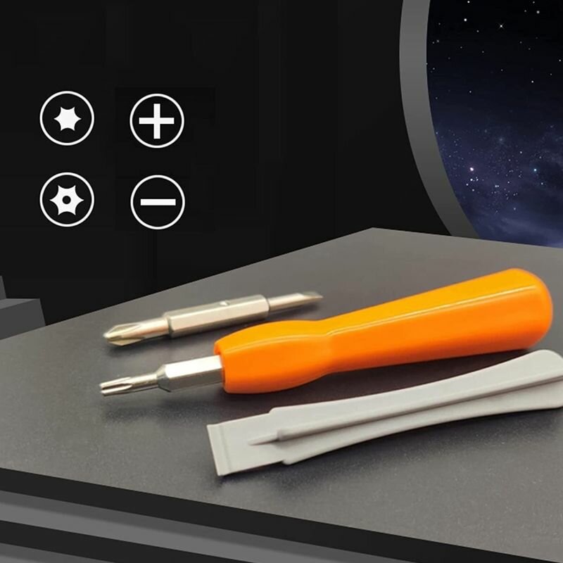 Сменная двуглавая отвертка со стальным шариком "Два в одном"-набор из двух частей