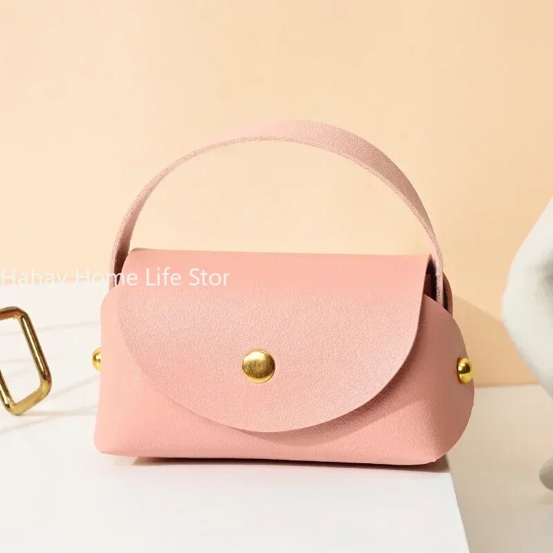 Кожаный подарочный пакет MOONBIFFY Розовый, PK