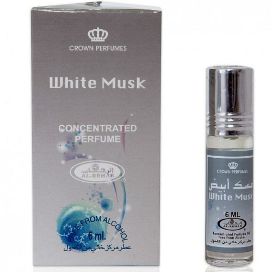 Al-Rehab Concentrated Perfume WHITE MUSK (Масляные арабские духи белый муск Аль-Рехаб), 6 мл.
