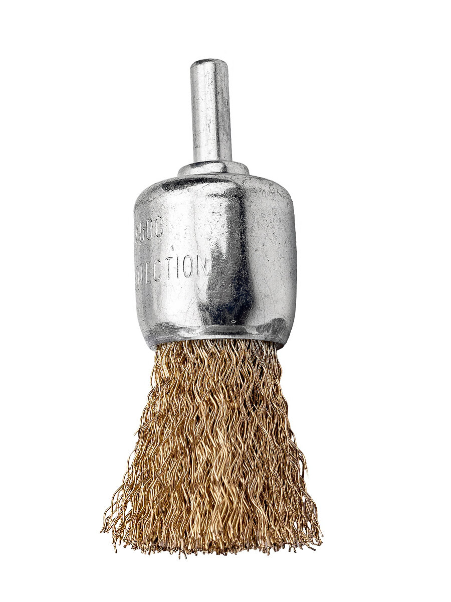Щётка зачистная для дрели торцевая D-25мм кисточка АвтоDело 44039