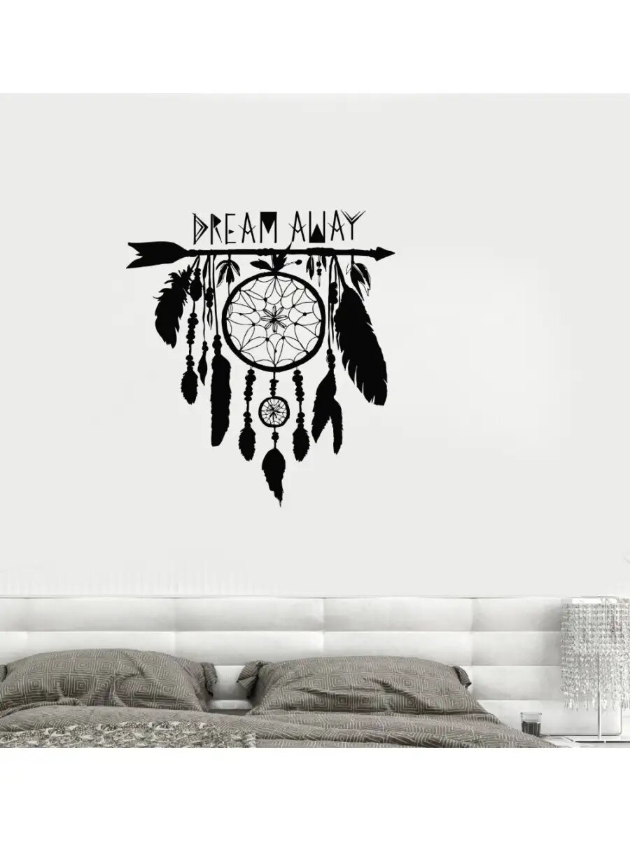 Наклейка на стену для декора интерьерная Ловец снов