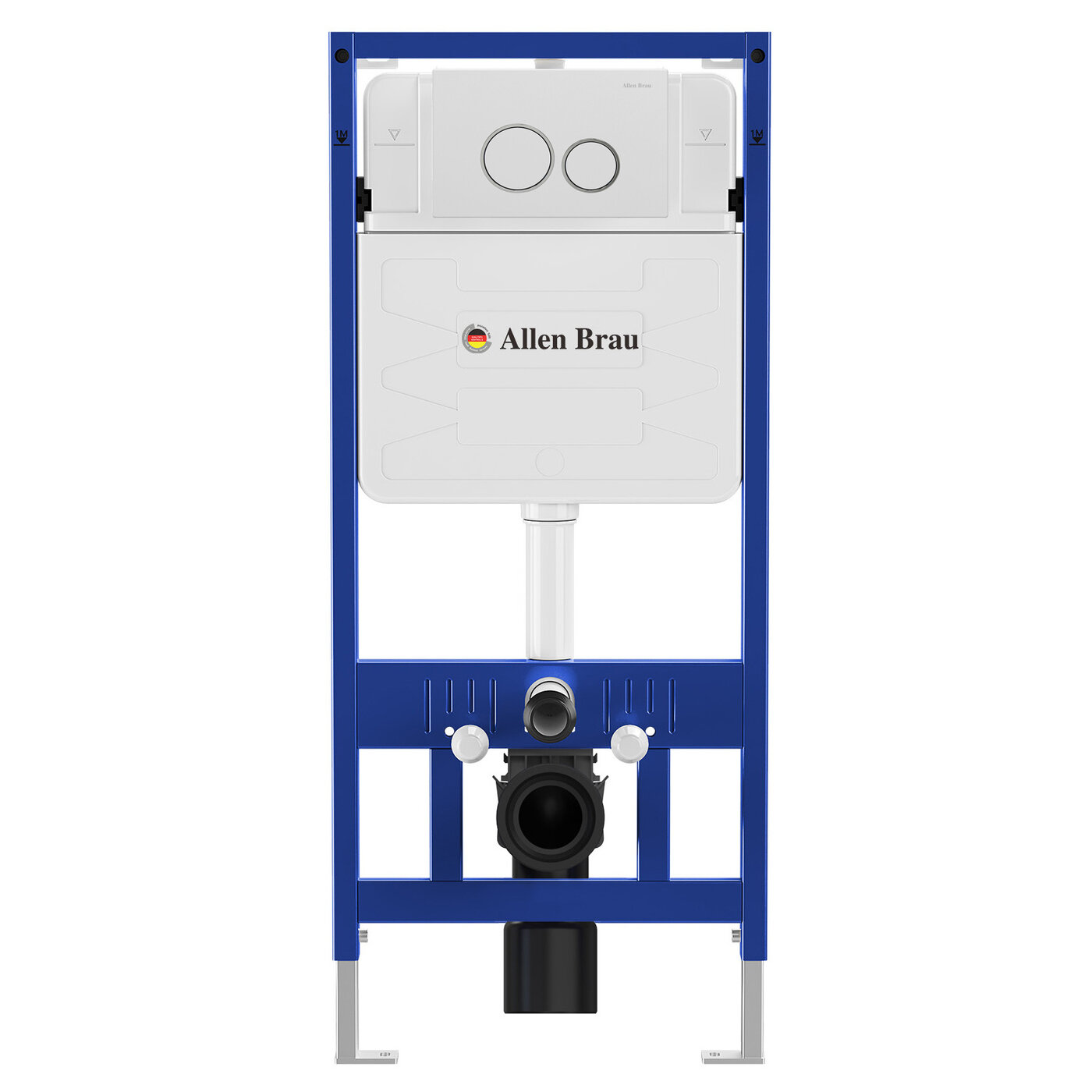 Инсталляция для унитаза Allen Brau Pneumatic Pro 9.11101.20 с кнопкой 9.20001.20