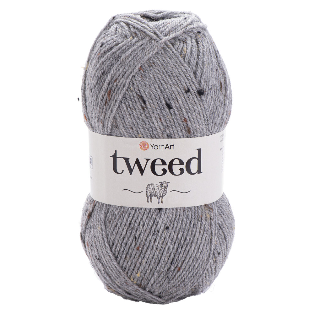Пряжа для вязания YarnArt Tweed 226 светло-серый 100 гр/280 м 30% шерсть, 65% акрил, 5% вискоза