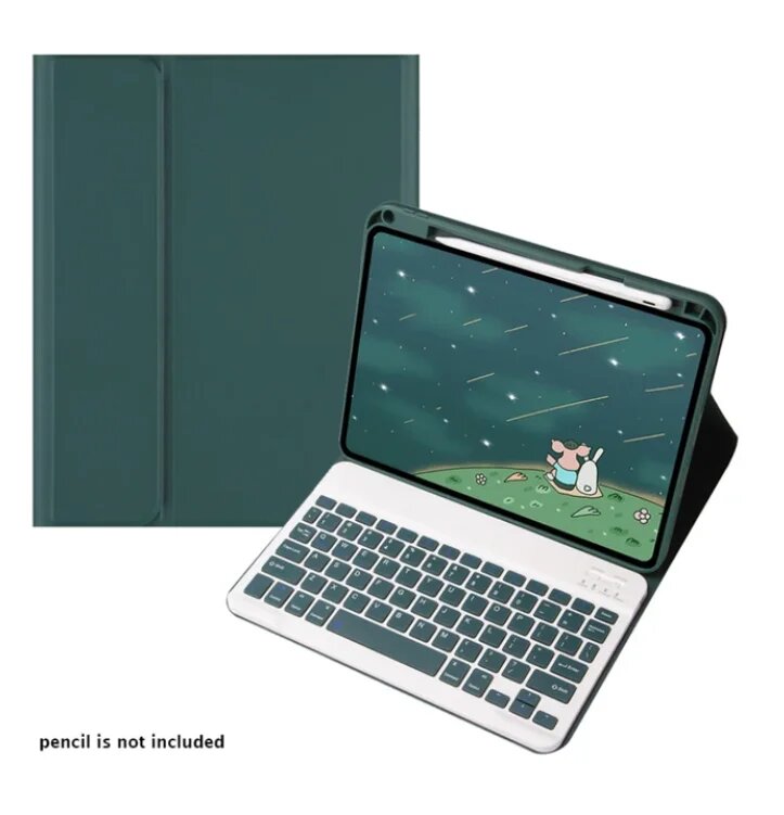 Чехол-клавиатура OUIO для Huawei Matepad 11.5s 2024 English Keyboard, Dark green 1