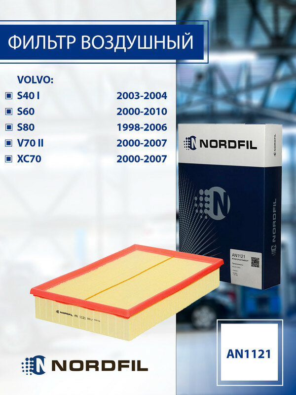 Воздушный фильтр двигателя Volvo S40/S60/S80/V70/XC70 (Вольво)