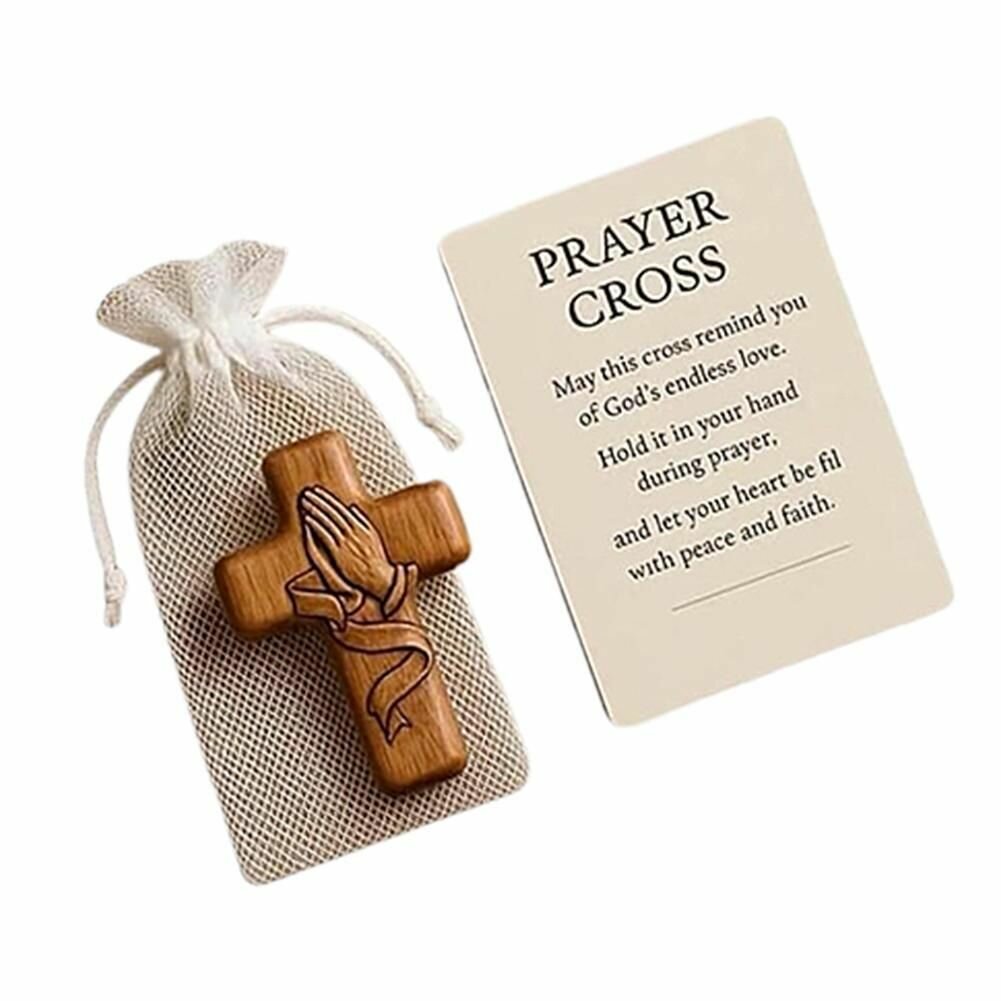 Молящиеся руки, крест