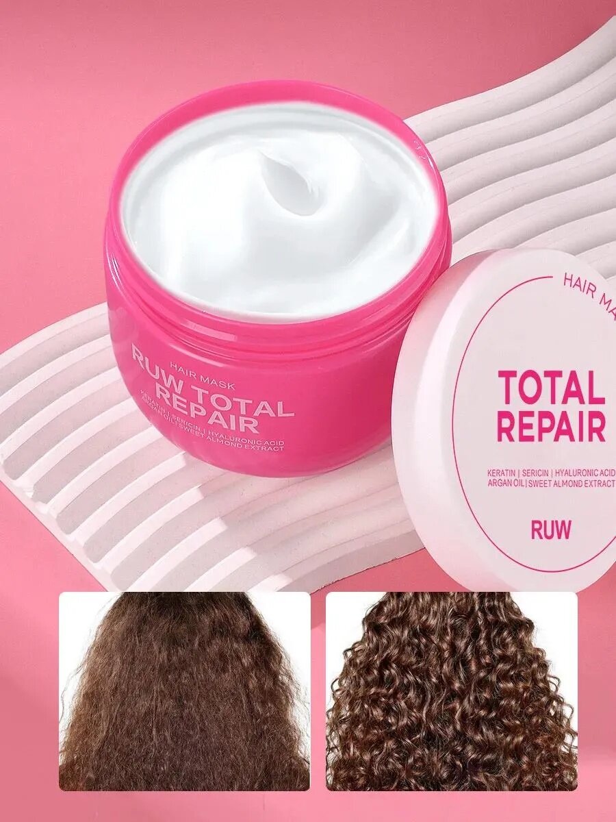 Маска для волос с кератином увлажняющая восстанавливающая