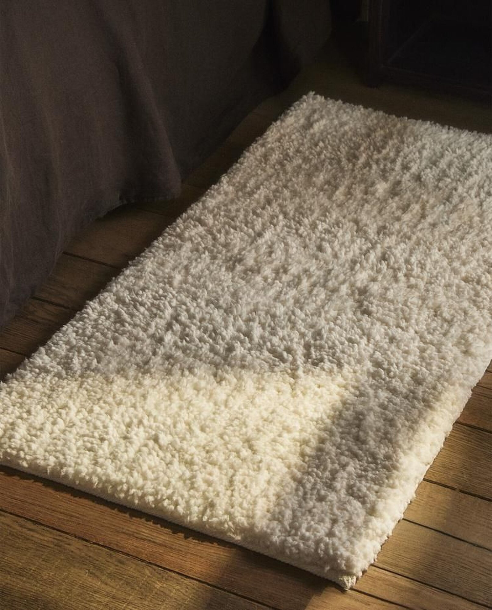 Маленький хлопковый коврик, 60 x 120 см, белый, ZARA HOME, 6173/029