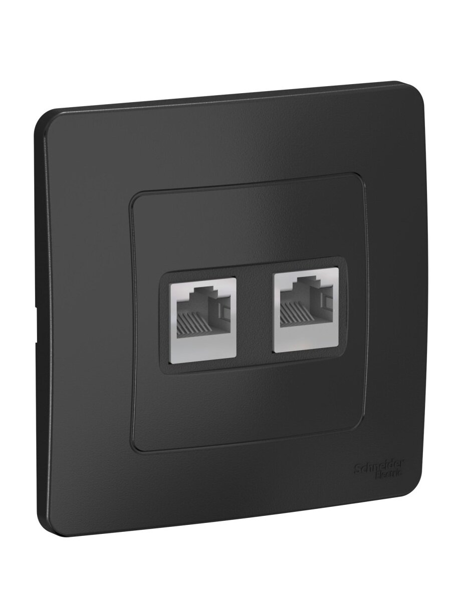 Розетка Schneider Electric BLNIS045456 Внутренняя, Пластик, Антрацит
