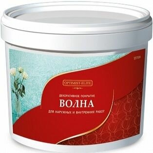Декоративное Покрытие Optimist-Elite Волна D709 7кг Фактурное, Эластичное, Влагостойкое.