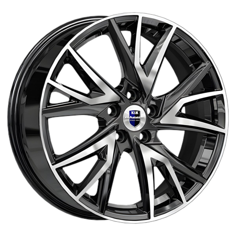 Диск колесный КиК Кайлас 6,5x18 5x114,3 Dia66.6 ET34 цвет алмаз черный