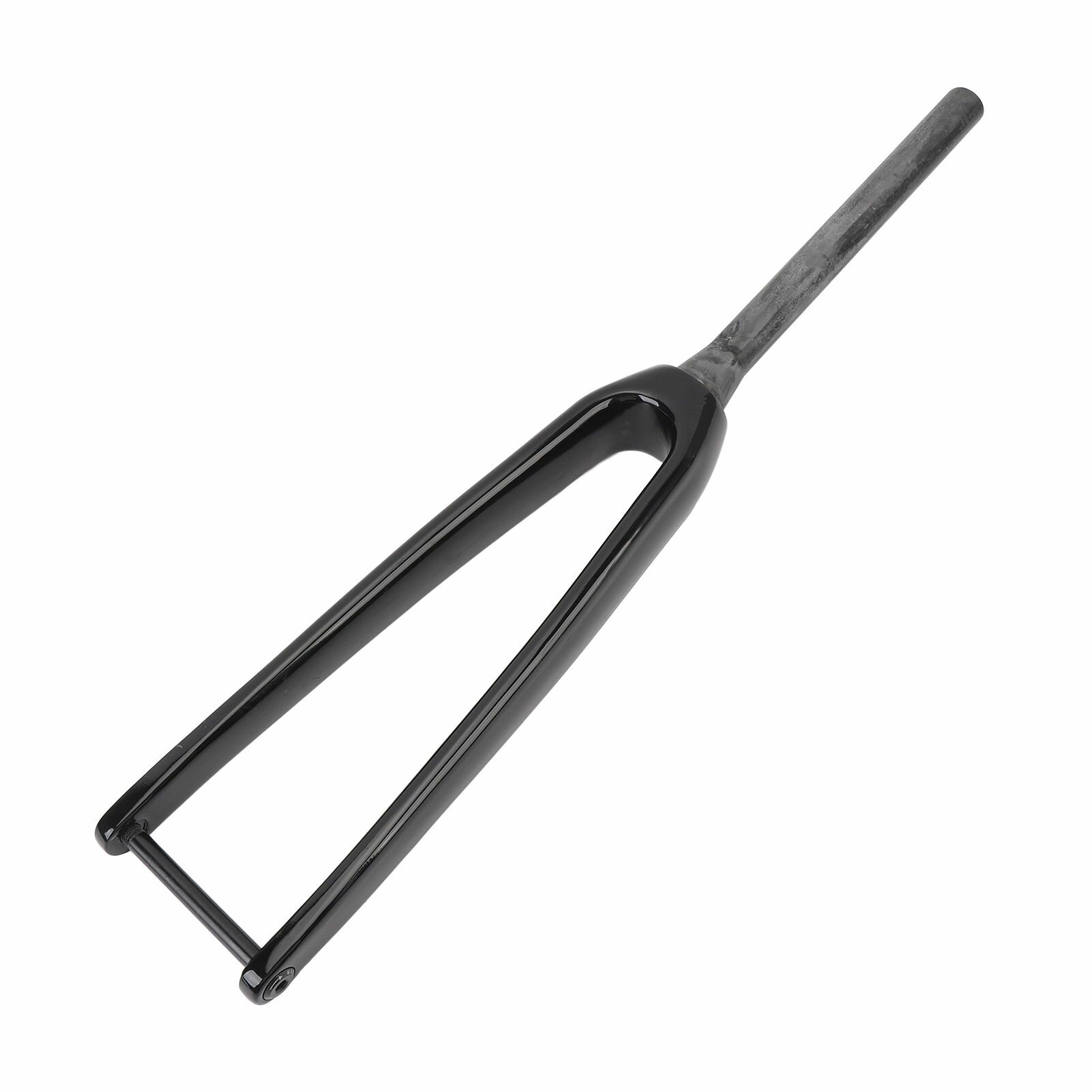 Передняя вилка велосипедная из углеродного волокна 3K T800, сквозная ось 100x12 мм, диаметр 1-1/8 дюйма, смещение 45 мм, плоский дисковый тормоз, глянцевая отделка