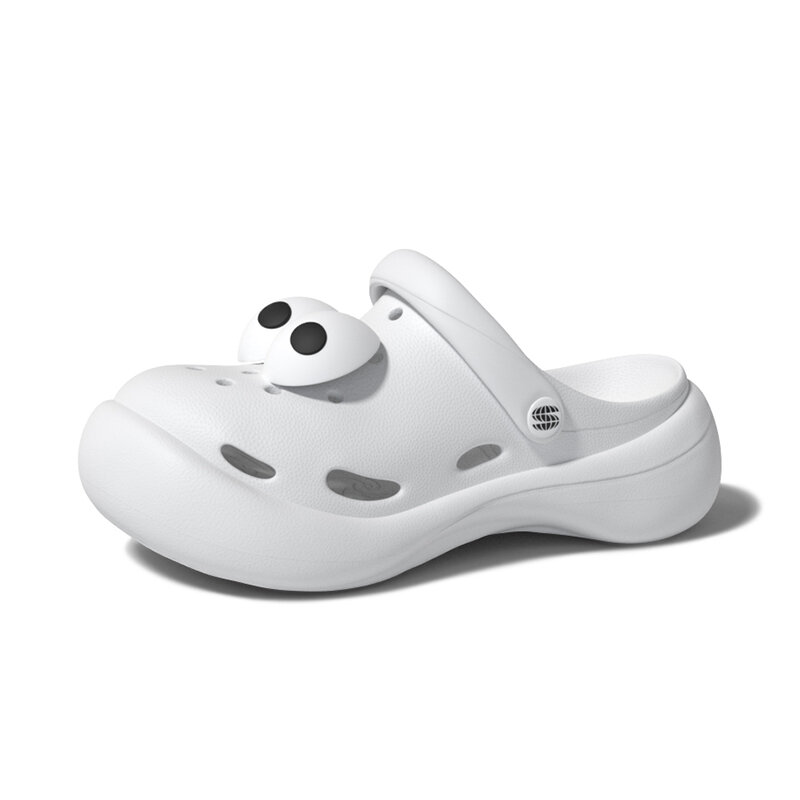 Клоги унисекс CHIKOKU Wave X Slant Eye Smile, titanium black 41 EU