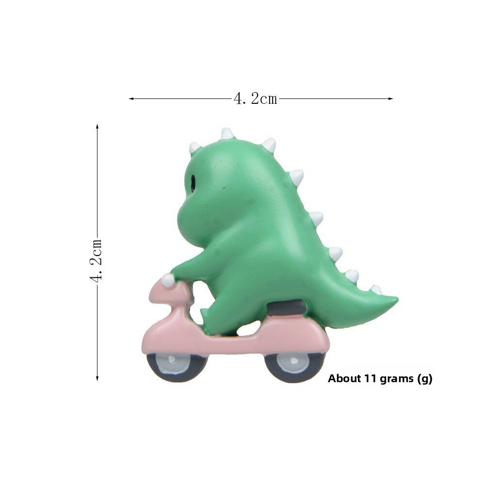 Магнит из смолы riding panda с магнитной зажимкой для украшения холодильника и обмена подарками динозавр мотор