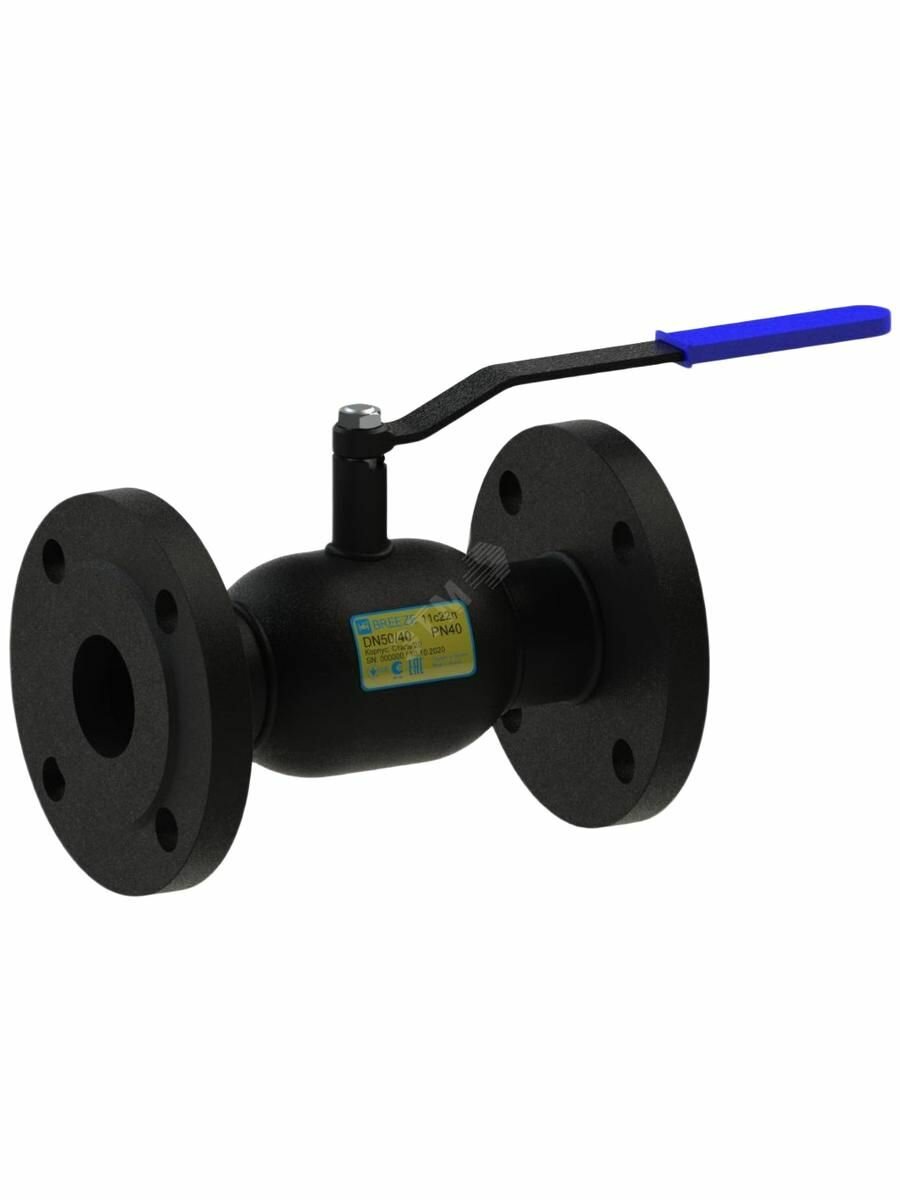 Кран шаровый BREEZE КШФ 11с22п DN 32/25 фланцевый, 40 бар, L-140