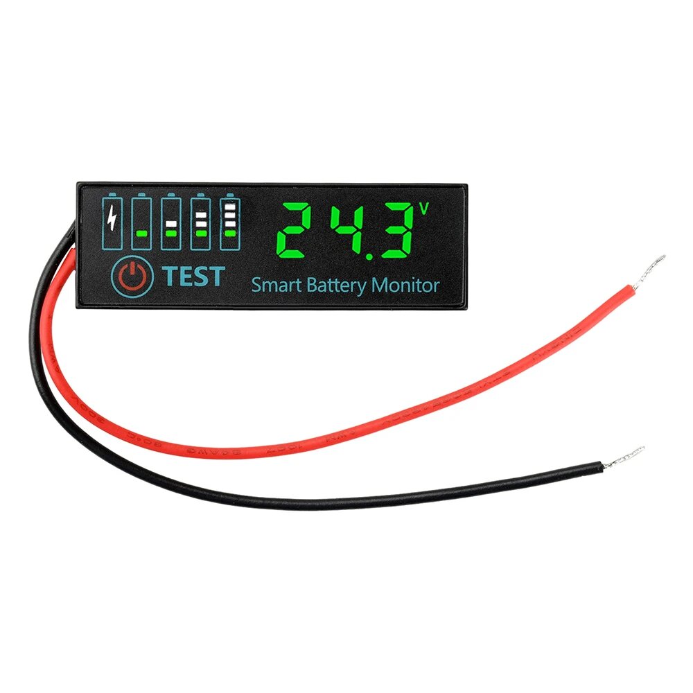 Индикатор уровня заряда батареи Aideepen 3S-14S Green