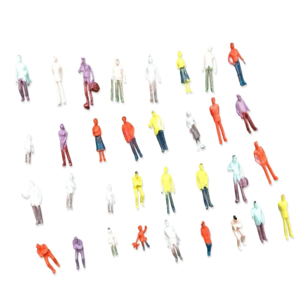 25 штук пластиковые фигурки для городских диорам в различных позах для сцен, - D