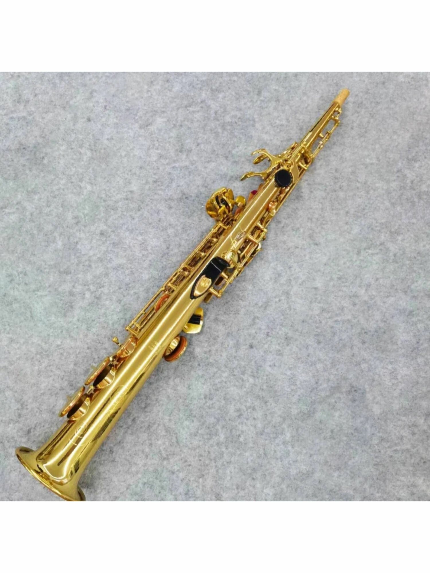 Новый сопрано-саксофон YSS-475 Bb из латуни с золотым лаком, прямой трубой, музыкальный инструмент с кейсом