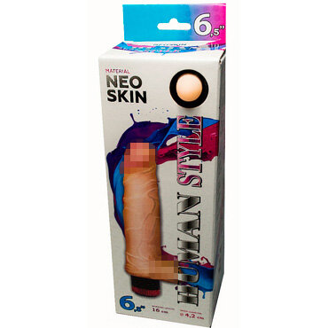 Биоклон Human Style 6,5", телесный Вибромассажёр реалистичный