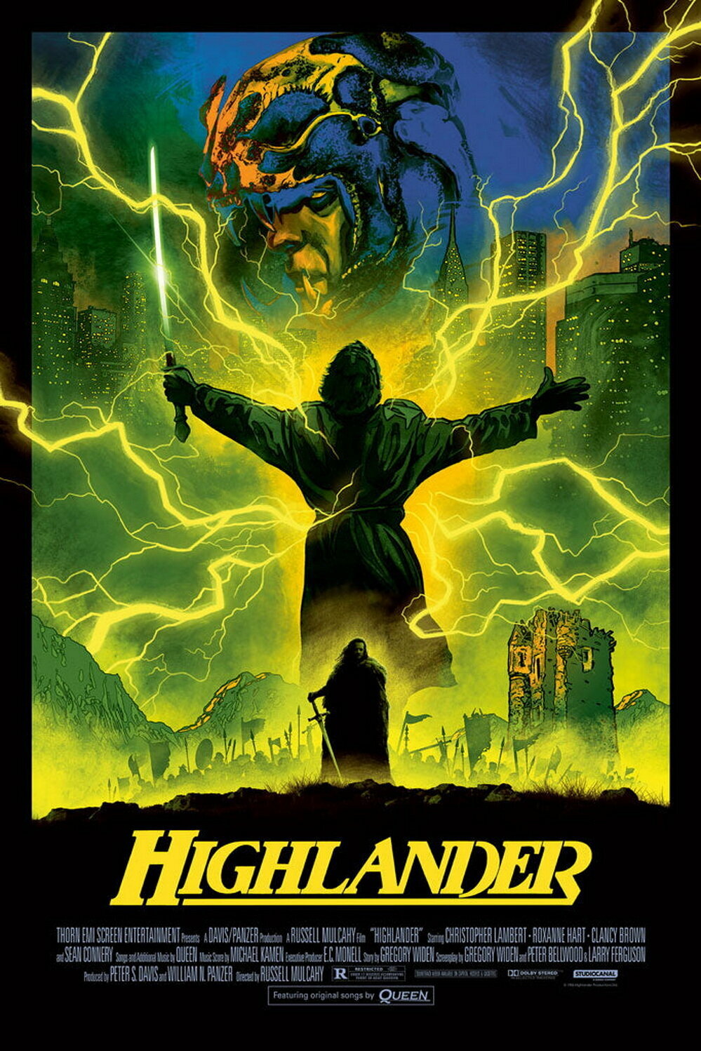 Плакат, постер Горец *Highlander***Год:** 1986 на бумаге, размер 21х30см