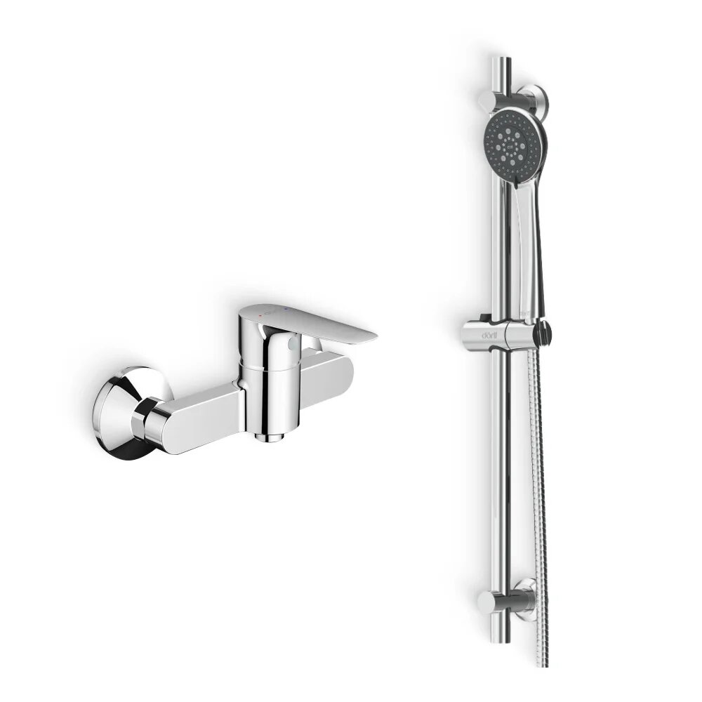 Душевой комплект Смеситель для душа Dorff Prime new D4010200 / Гарнитур Norma D0101000
