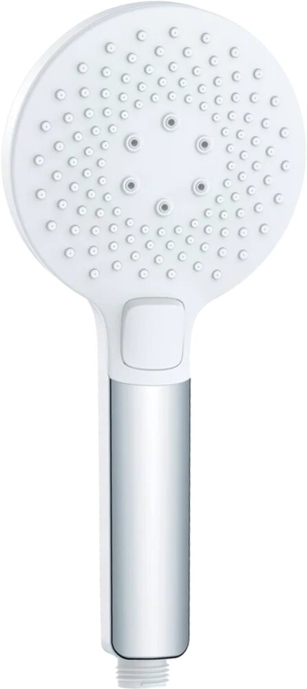 Душевая лейка Lemark LM0819CW 3 режима, лейка для душа, хром, белая, матовая, глянцевая, круглая