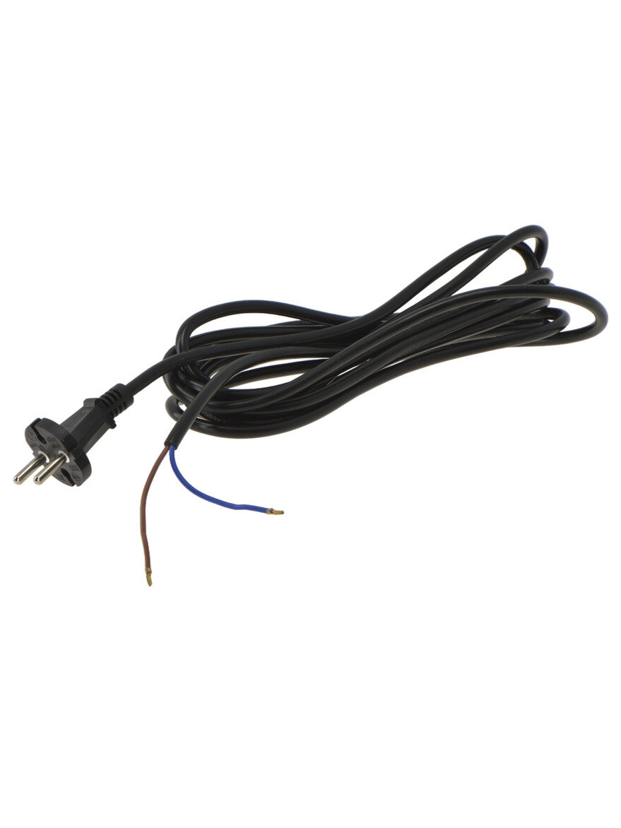 Кабель сетевой с вилкой H05VV-F 3х1, 5 мм2 для компрессора ИНТЕРСКОЛ КВ-365/100