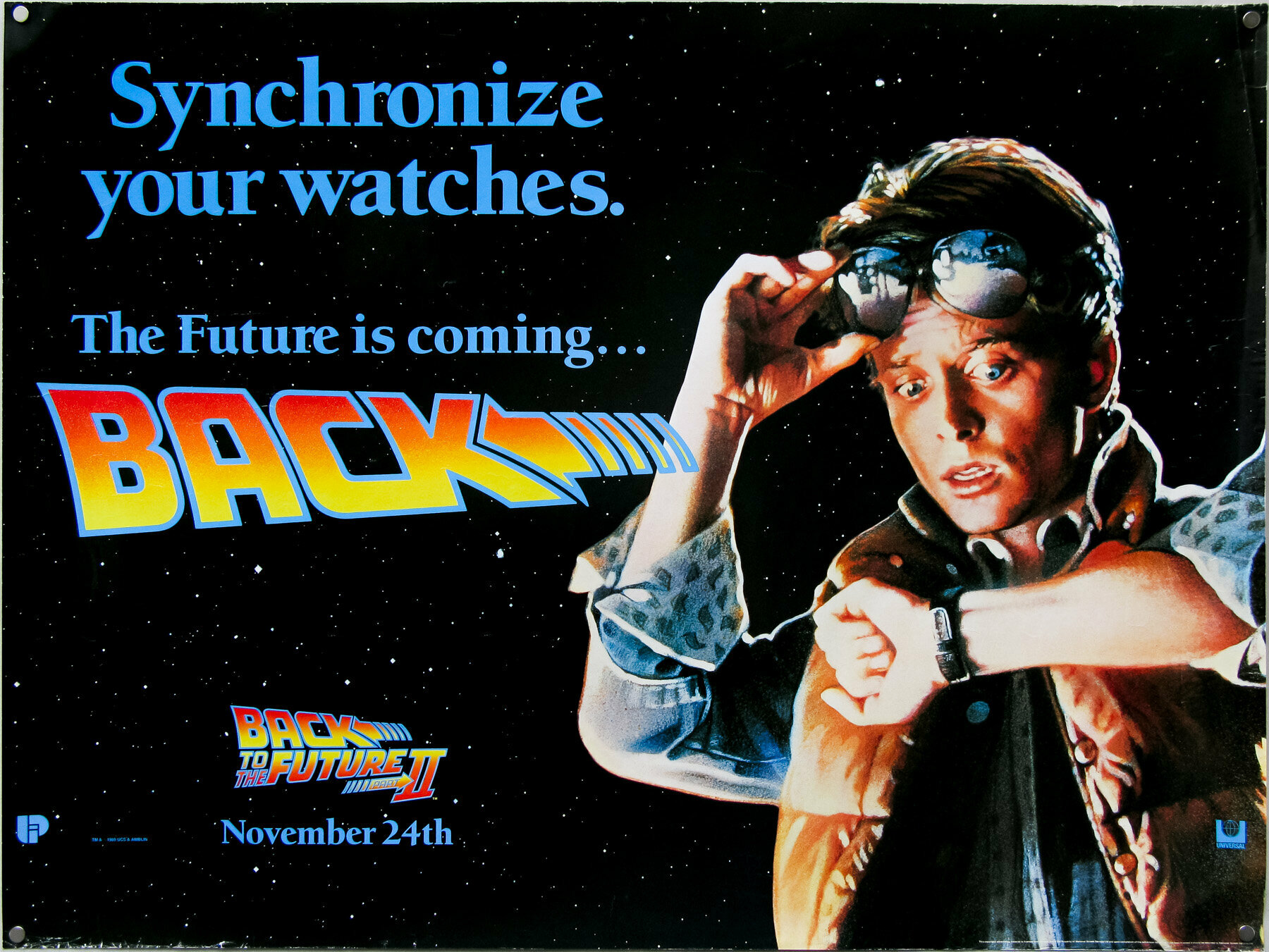 Плакат, постер Назад в будущее 2 (Back to the Future Part II 1989) на бумаге, размер 30х42см