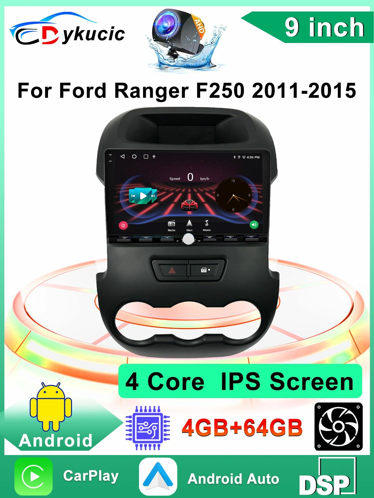 Магнитола для Ford Ranger F250 2011-2015