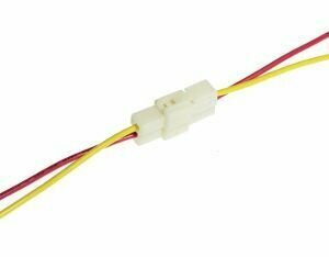 Колодка разъем соединительная 2 контакт 6 3 мм папа с проводами YADA 905057