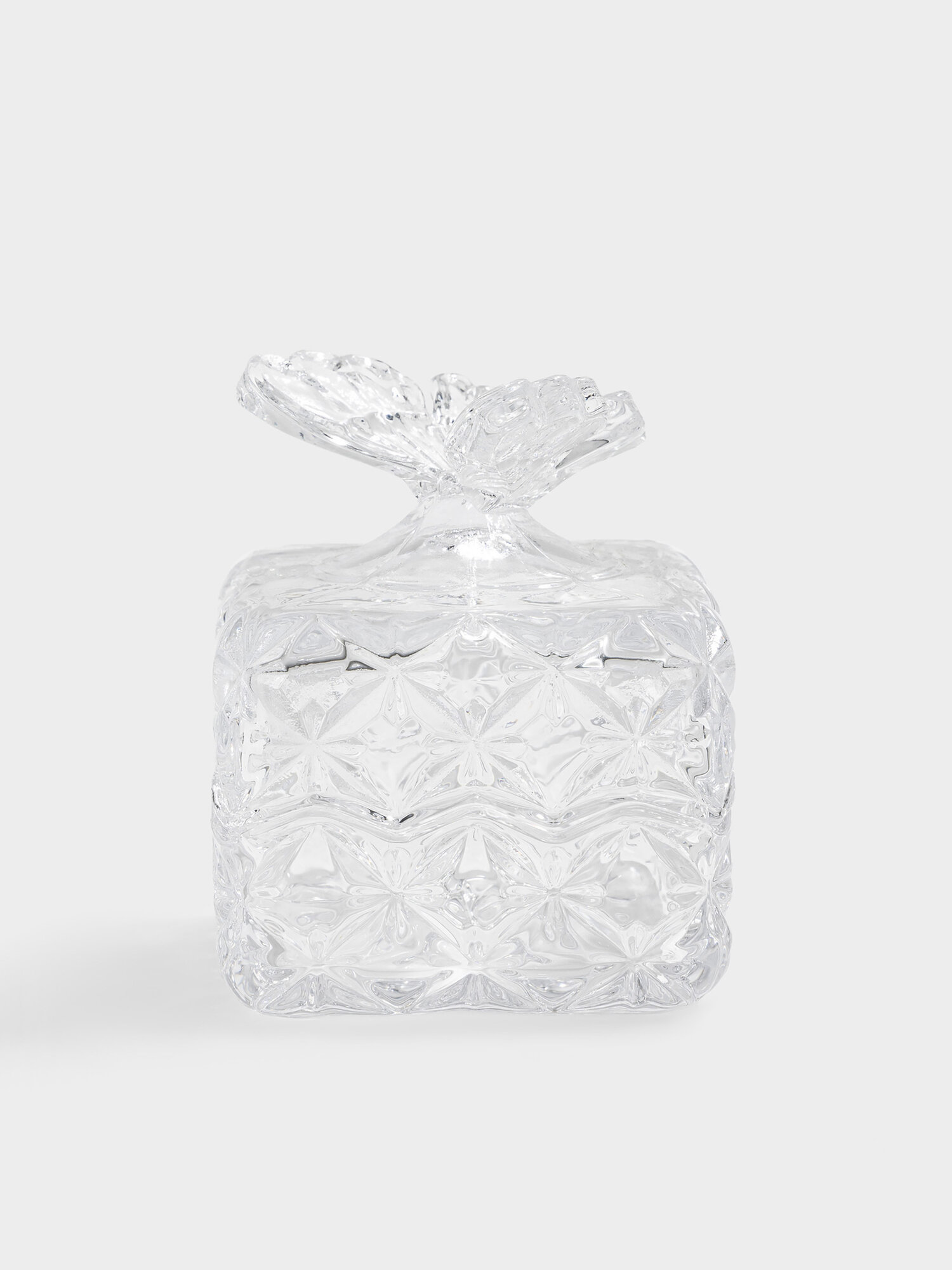 Емкость для хранения, 8х10 см, 100 мл, стекло Р, Бабочка, Butterfly