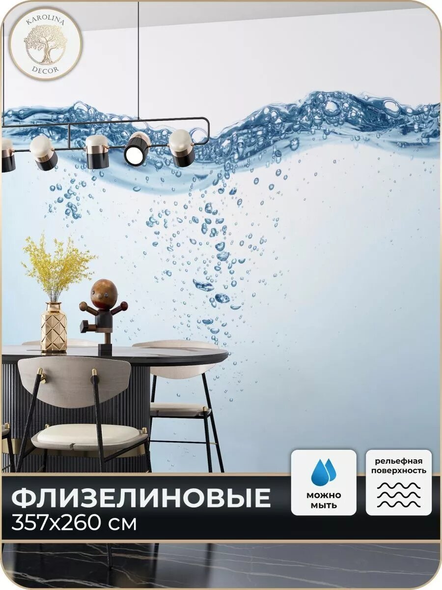 Фотообои Вода в комнату в спальню на кухню 350х260