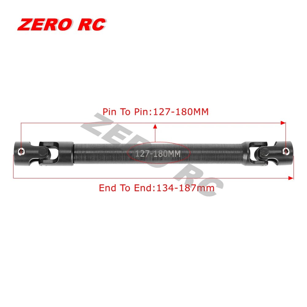 Металлический приводной вал Zero RC 127-180mm, 1PC
