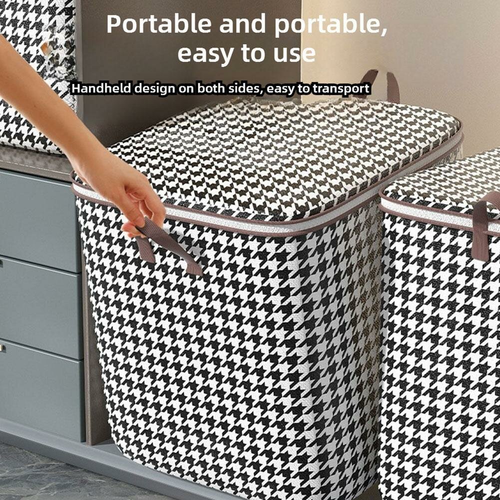 Большой Органайзер для хранения вещей и белья, для хранения одежды короб с крышкой Премиум Комфорт 50*45*50cm