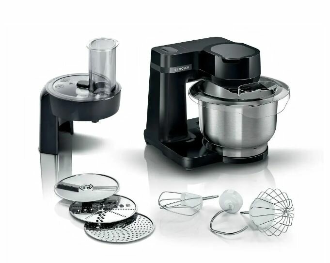 Комбайн кухонный Bosch MUMS2EB01 черный/серебристый