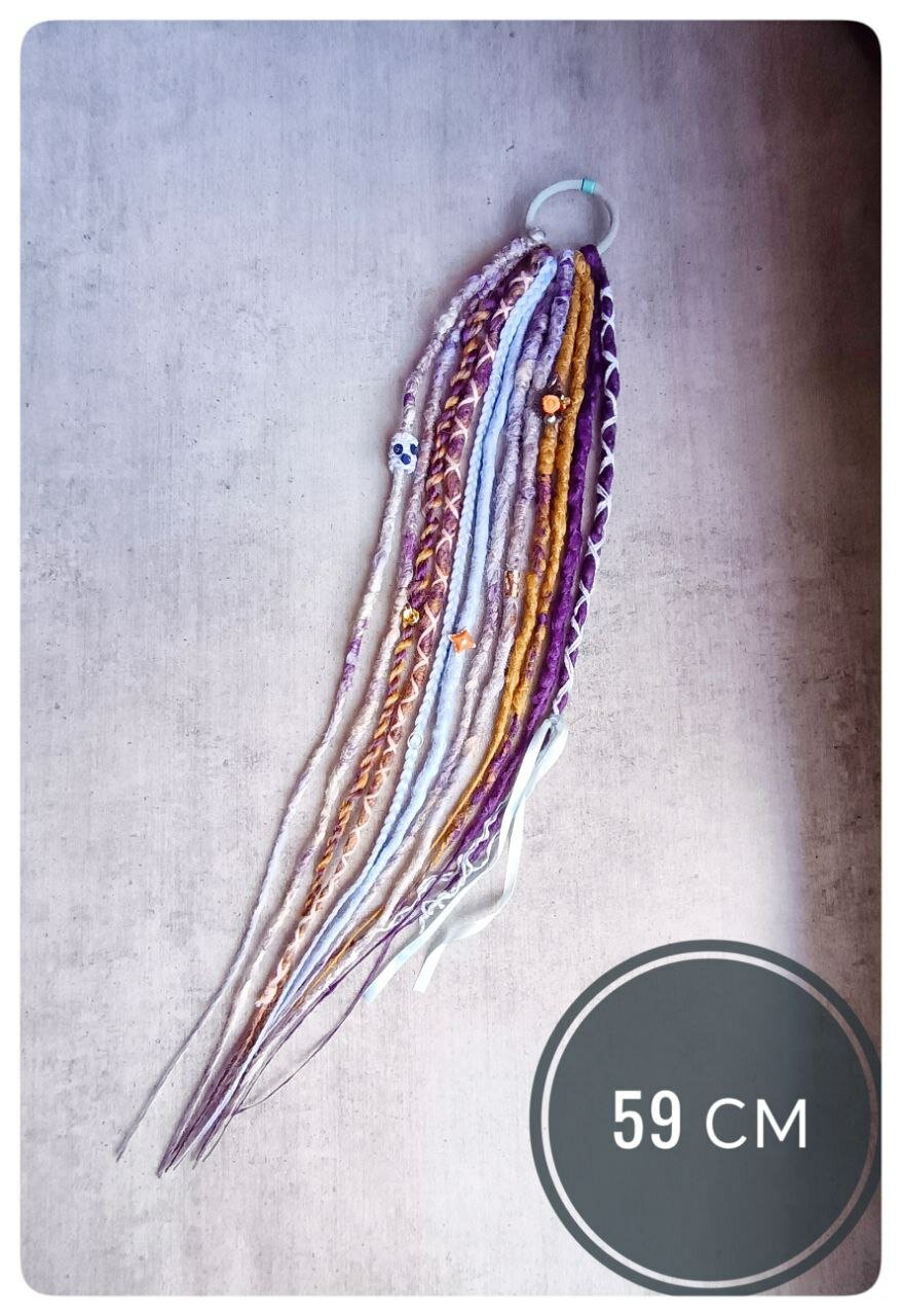 Дреды на резинке, афрорезинка, дредорезинка, дреды из канекалона