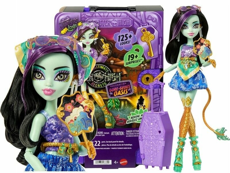 Кукла Mattel Monster High STRASZYSEKRETY S7 - Jinafire Джинафайр Лонг - Кукла с аксессуарами Монстр Хай JDR52