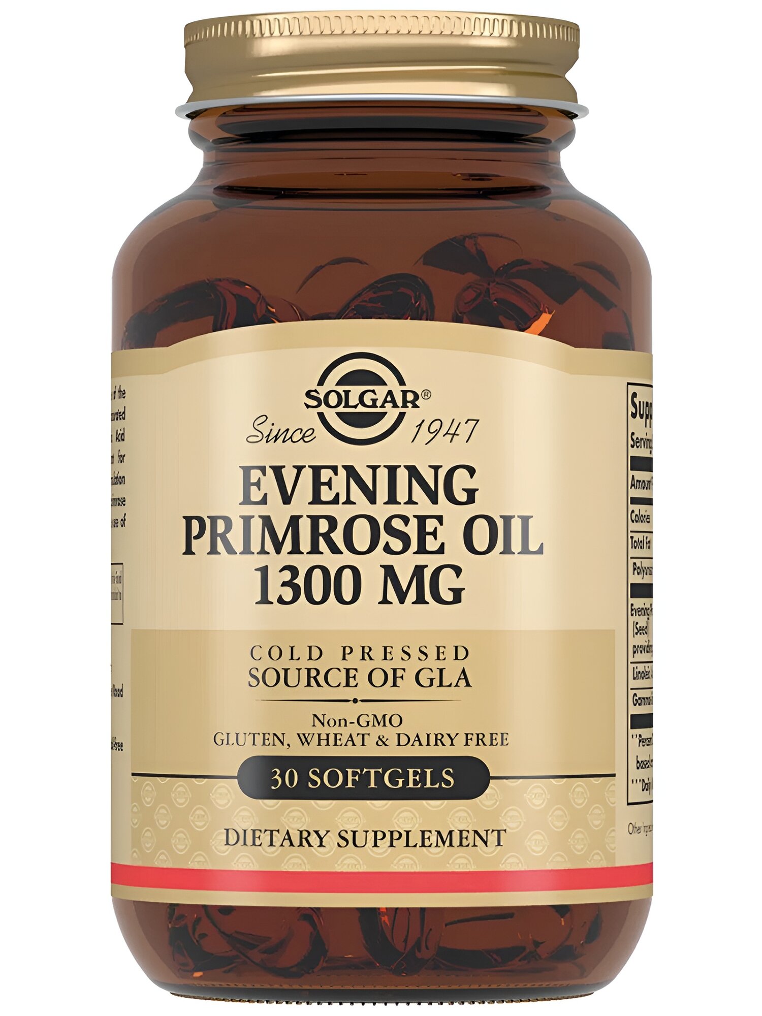 Solgar, Evening Primrose Oil, Масло примулы вечерней в капсулах, 1300 мг, 60 капсул