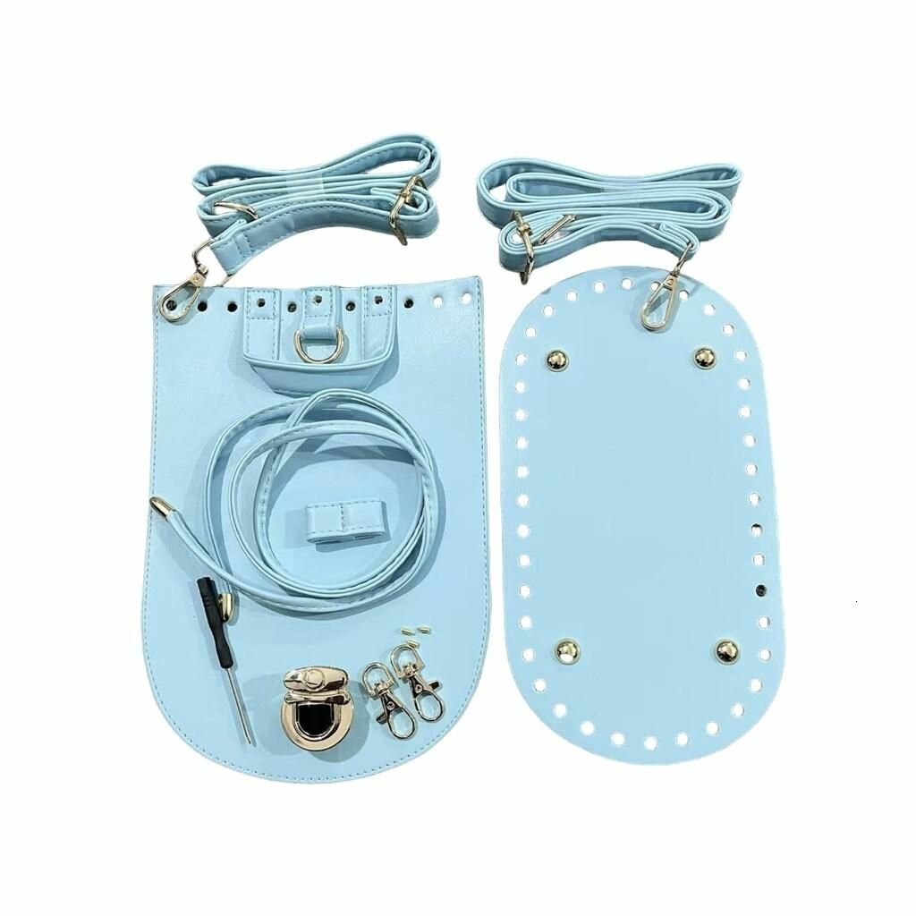 Набор для вязания сумок крючком, Небесно-голубой