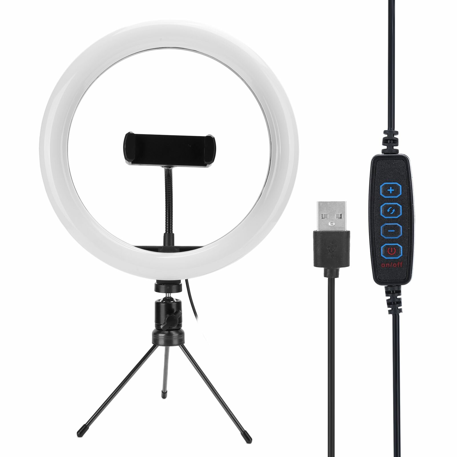 10-дюймовый LED кольцевой свет с USB-питанием