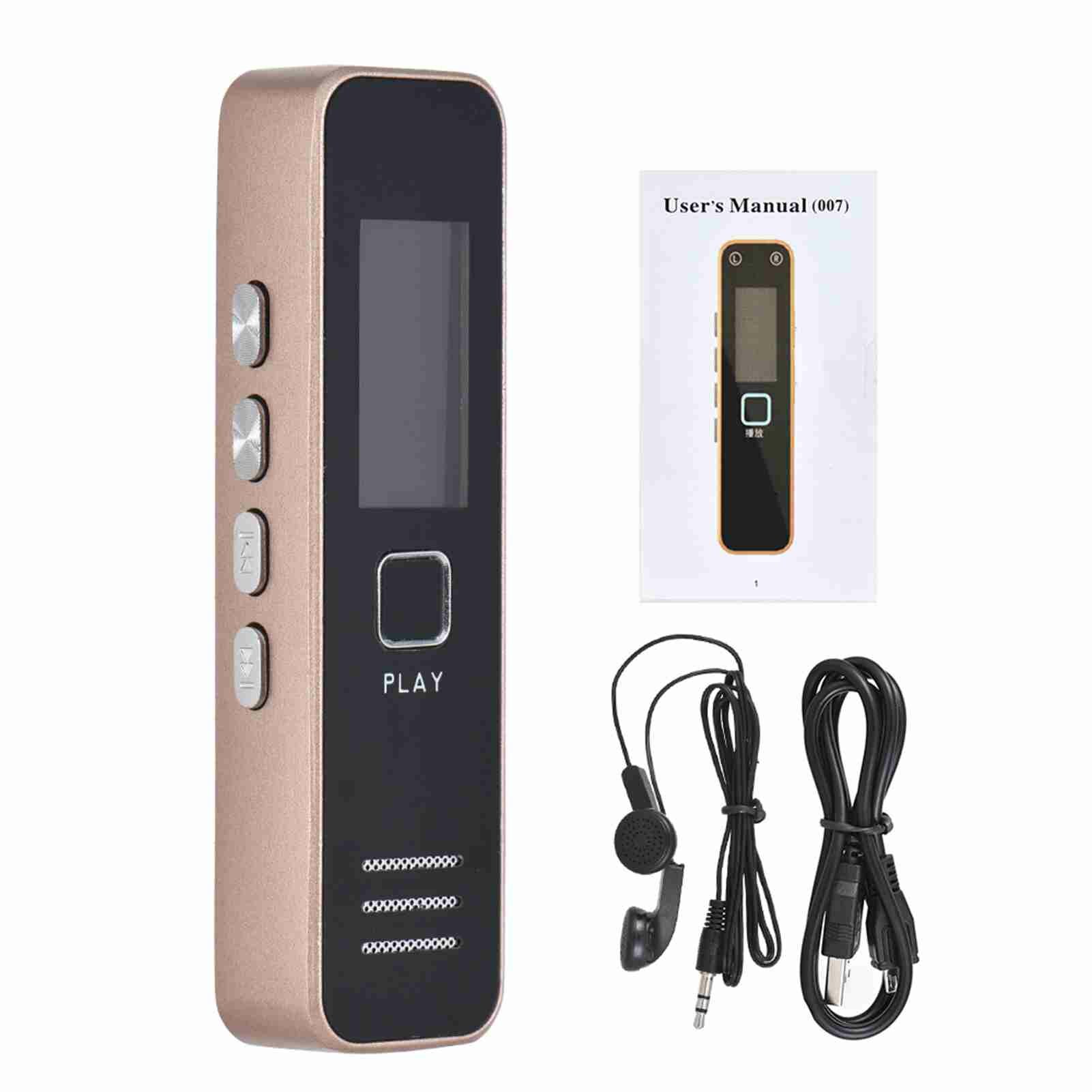 Digital Voice Recorder Audio Dictaphone MP3 Player USB Flash Disk for Meeting