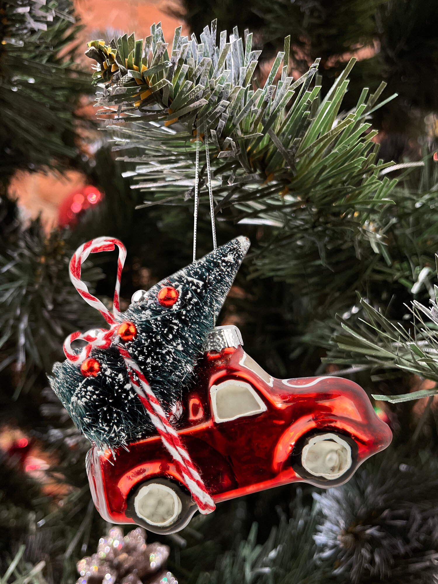 Стеклянные новогодние елочные игрушки "UltraMarin" 198-LN "Путешествие елочки"