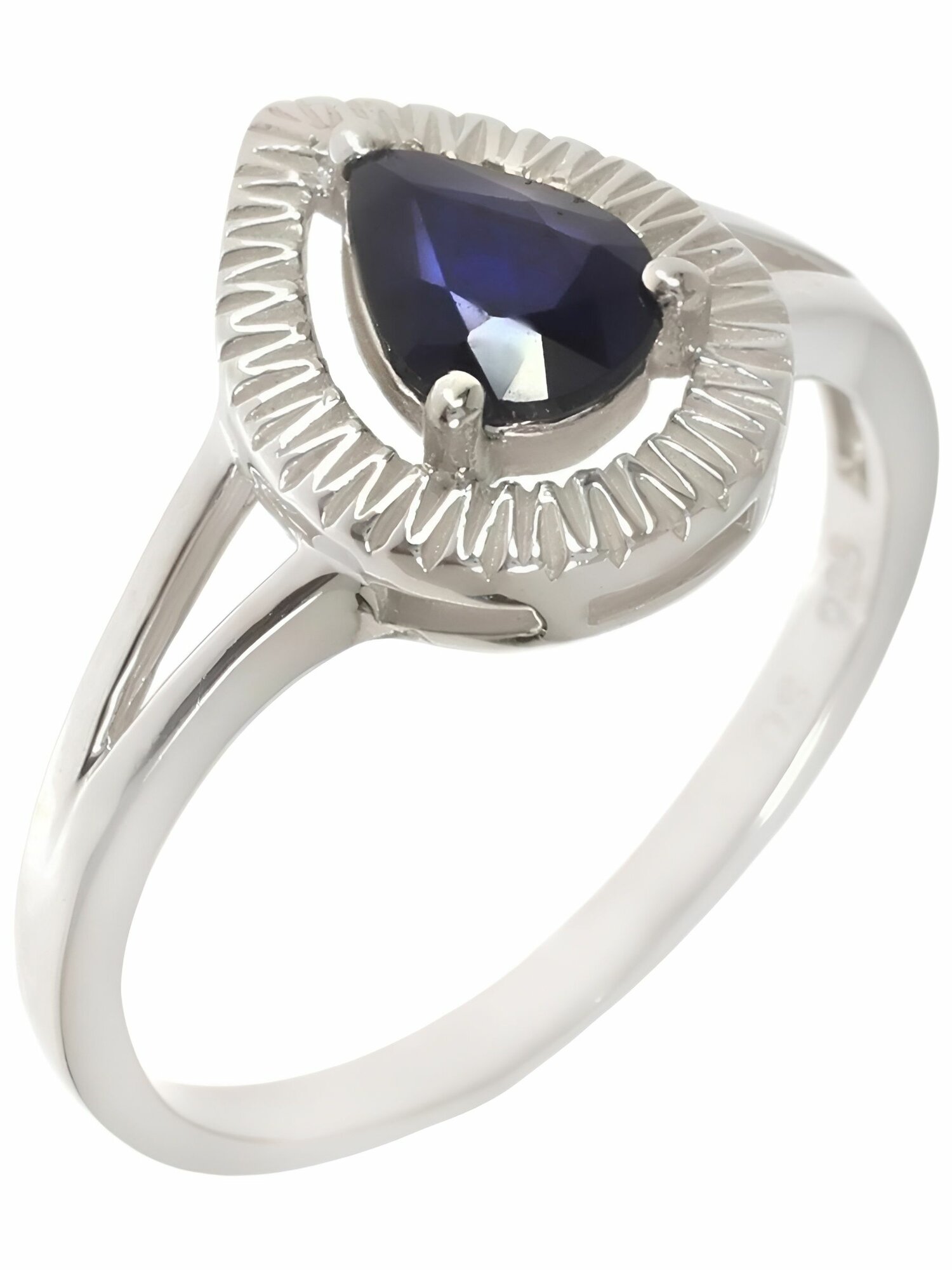 Кольцо тонкое, серебро, 925 проба, родирование